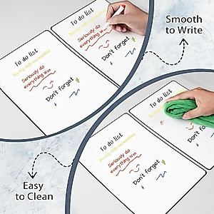 Magnetic Whiteboard for Fridge, 7.87 * 11.8 INCH (2 PCS), Dry Erase Board, Easy to Write, Notepad for Office, Home, Kitchen, School
