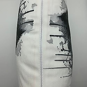 Deco4URLife Black and White Portrait of A Deer Set of 2 Decorative Throw Pillow Covers Square 18 x 18 inch, Pillowcase Protectors Cushion Cover for Home Sofa Couch Chair Back Seat