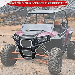 Front Fascia for Polaris RZR, SAUTVS Combined Front Fascia for Polaris RZR XP 1000/ RZR XP4 1000 2014-2018, RZR 900 2015-2020/ RZR 4 900 2015-2018 Accessories, Replace #5439786-070