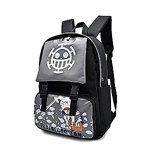 JYWF ONE PIECE Trafalgar D. Water Law School Bag Laptop Bag Backpack Student Anime Backpack