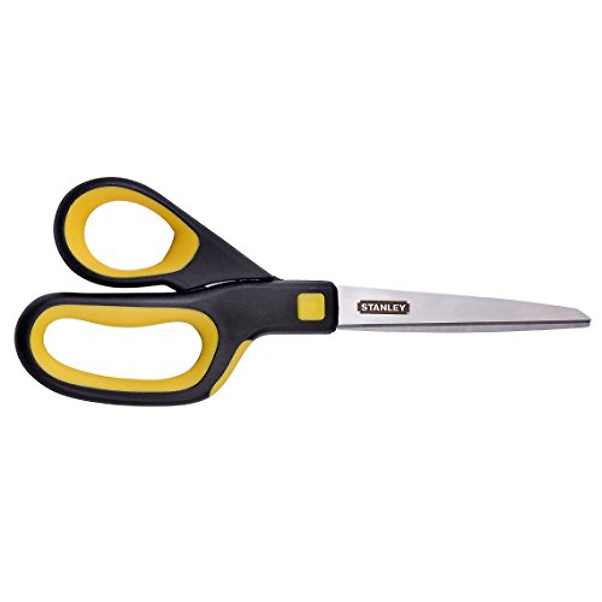 Stanley 8 Inch All-Purpose Ergonomic Scissor (SCI8EST-YLW), Yellow/Black
