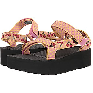 Teva Women's Flatform Universal Sandal, Picnic Cherries Rosebloom, 10