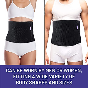 Everyday Medical Abdominal Binder Post Surgery – with Bamboo Charcoal Accelerate Healing and Reduce Swelling After C-Section, Abdomen Surgeries, Tummy Tuck, Bladder & Gastric Bypass Belly Girdle