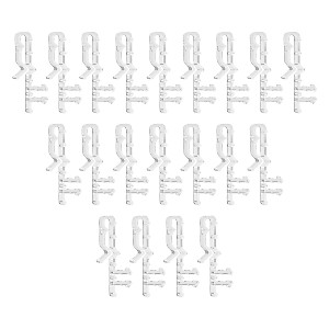 YuShun Plastic Valance Clips 20Pcs,Hidden Faux Wood Blind Valance Clips 2 inch for Vertical Blinds