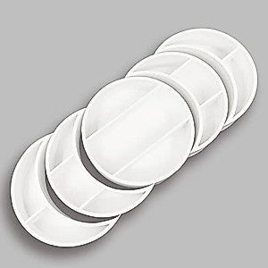 Lmaray 5 Pieces 10" White Moon Phase Shelf Set, Solid Wood, Bed Sofa Wall Decor Storage Rack, Moon Decors Crystal Display Shelf, Boho Shelf Decor Moon Shelf, Crescent Floating Shelves, Witch Gift