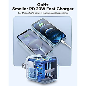 USB C Charger Block - RFNAYK 20W Super Mini iPhone 14/14 Plus/14 Pro/14 Pro Max Fast Charger, PD 3.0 Wall Charger Power Adapter for iPhone 12 13 Pro Max XR XS 8 Galaxy Pixel 4/3 iPad/iPad min (White)