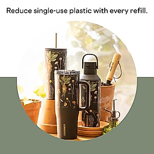 Corkcicle x Warner Brothers Harry Potter Herbology Cruiser - Insulated Tumbler with Handle & Straw, 40 oz – Reusable Water Bottle - Cold for 20 Hours, Hot for 9 Hours – Cupholder Friendly, Spill Proof