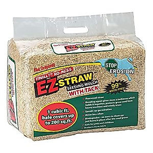 Rhino Seed & Landscaping Supply EZStraw-1cf EZ Straw MLCH/TACK 1CUFT, No Size, No Color