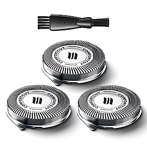 SH30 Replacement Heads Compatible with Shaver 2300 S1211/81, 3800 S3311/85, 3500 S3212/82, 2100 S1560/81, Series 3000 2000 1000 S738 Click and Style, 3Packs ComfortCut Shaving Heads, 1 Cleaning Brush