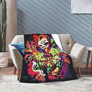 Anime Cartoon Amazing Digital Circus Blanket Bedding Super Soft Flannel Throw Blankets Birthday Gifts for Kids Teens Adults 50"X40"