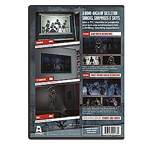 AtmosFear FX Ghostly Apparitions & Bone Chillers DVD Plus Reaper Brothers High Resolution Rear Projection Screen for Virtual Halloween Window Projection Movies
