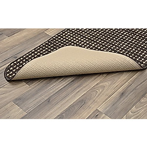 Garland Rug Berber Colorations Kitchen Slice Rug, 18-Inch by 30-Inch, Mocha