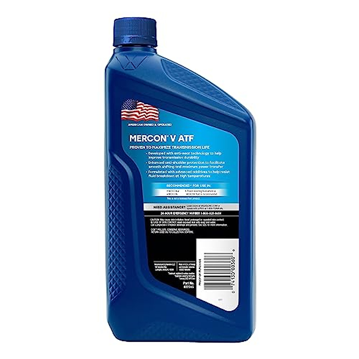Valvoline Mercon V (ATF) Conventional Automatic Transmission Fluid 1 QT, Case of 6