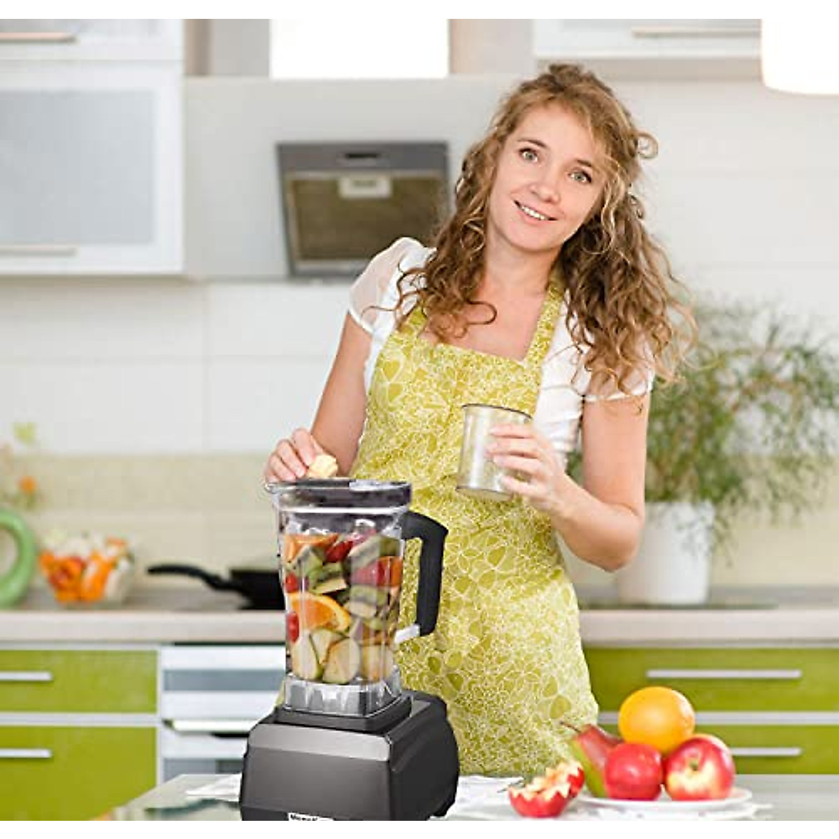 BATEERUN 2200W Professional Blender, High Speed Countertop Blender for Shakes and Smoothies, 68 Oz Commercial Smoothie Blender for Kitchen, Smoothie Maker BPA-Free (Black) (8 blades)