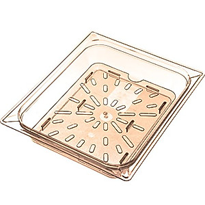 Carlisle FoodService Products 1043513 StorPlus High Heat Drain Shelf, Half Size, Amber