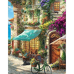 Ceaco - 8 in 1 Multipack - Thomas Kinkade - (2) Round 300 Piece, (4) 550 Piece, (1) 750 Piece (1) 1000 Piece Jigsaw Puzzles , White