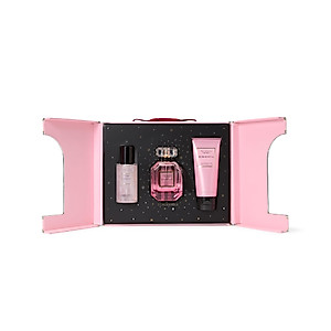 Victoria's Secret Bombshell 3 Piece Luxe Fragrance Gift Set: 1.7 oz. Eau de Parfum, Travel Lotion, & Candle