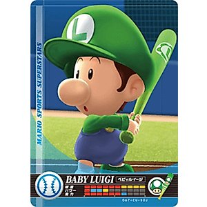 Nintendo Mario Sports Superstars Amiibo Card Baseball Baby Luigi for Nintendo Switch, Wii U, and 3DS