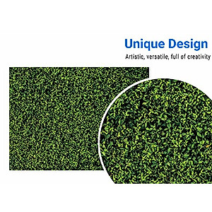 Funnytree 95" x 72" Nature Green Lawn Leaves Backdrop for Photography Background Greenery Grass Floordrop Pictures Party Ground Decor Outdoorsy Newborn Baby Shower Lover Wedding Photo Studio