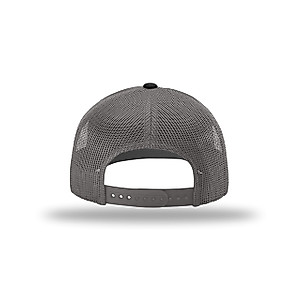 Richardson Trucker Cap, Black/Charcoal, One Size