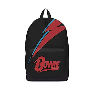 David Bowie Rock Sax Black Rucksack Aladdin Sane Lightning Bolt Backpack