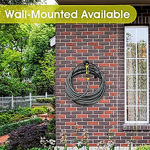 Seashpea Hose Hanger Stand Freestanding - Metal Garden Hose Holder, Heavy Duty Water Hose Stand, Detachable Hose Hanger, Ground Hose Rack Organizer for Patio Lawn, Outside Yard