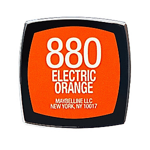 Maybelline New York Color Sensational Orange Lipstick, Satin Lipstick, Electric Orange, 0.15 oz,Pack of 1