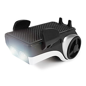 Ecoxgear EcoBike All-in-One Bike Bluetooth Speaker, IPX5, Portable Wireless Waterproof Bicycle Speakers, Dustproof, Shockproof Design, Powerbank, Double LED Bike Lights, Built-in Bicycle Bell