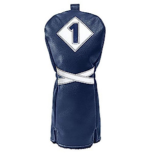 IZZO Golf Premium Driver Headcover, Navy/White