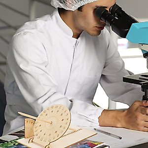 iplusmile Equatorial Sundial Clock DIY Teaching Aid Educational Tool Wooden Scientific Model