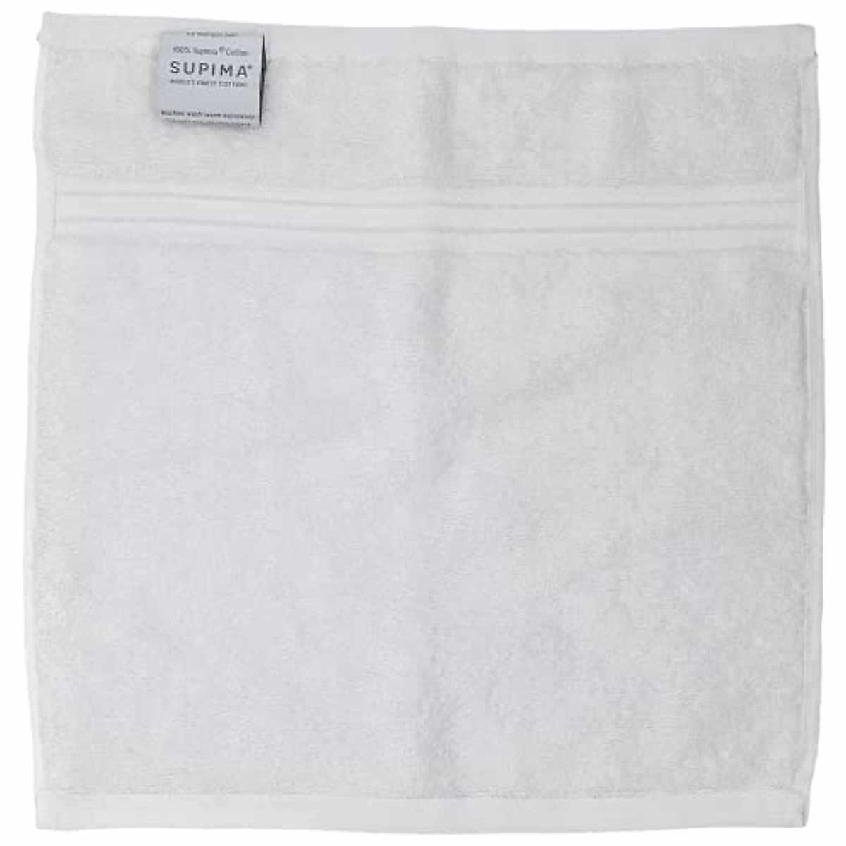 Marquis Mills Set of 24-14" x 14" White Washcloths Embrace Collection Luxurious Super Soft Supima Cotton