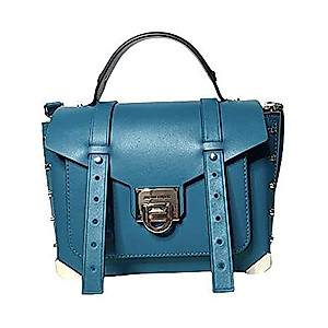 Michael Kors Manhattan Medium Top Handle Bag School Satchel - Lagoon