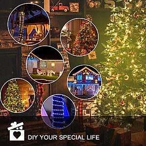 LED Rope Lights Outdoor, 98.4Ft/300 LEDs Dimmble String Lights Rope Lights with Remote and Timer, IP65 Waterproof Fairy String Lights Battery Powered for Home Garden Christmas Tree Patio (Warm White)