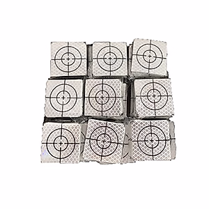 GEOLENI Reflective Adhesive Target Sheets for Total Stations (Pack of 10) (30x30)