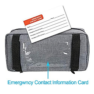 YOUSHARES Insulin Cooling Travel Case - Portable Diabetic Supplies Organizer Cooler Bag for Insulin Pen, Syringe, Glucose Meter and Other Diabetic Supplies with 2 TSA Approved Ice Pack (Grey)