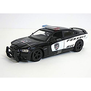 New Ray Dodge Charger Pursuit Diecast Police Car 1/24 Scale