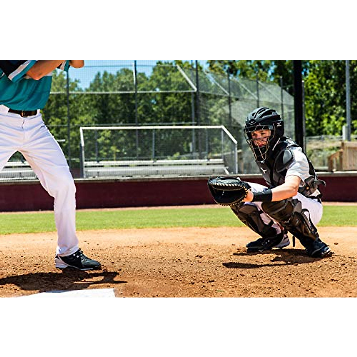 Mizuno Samurai Adult Baseball Boxed Catcher's Gear Set , Black-Grey, 15" Men's Adult