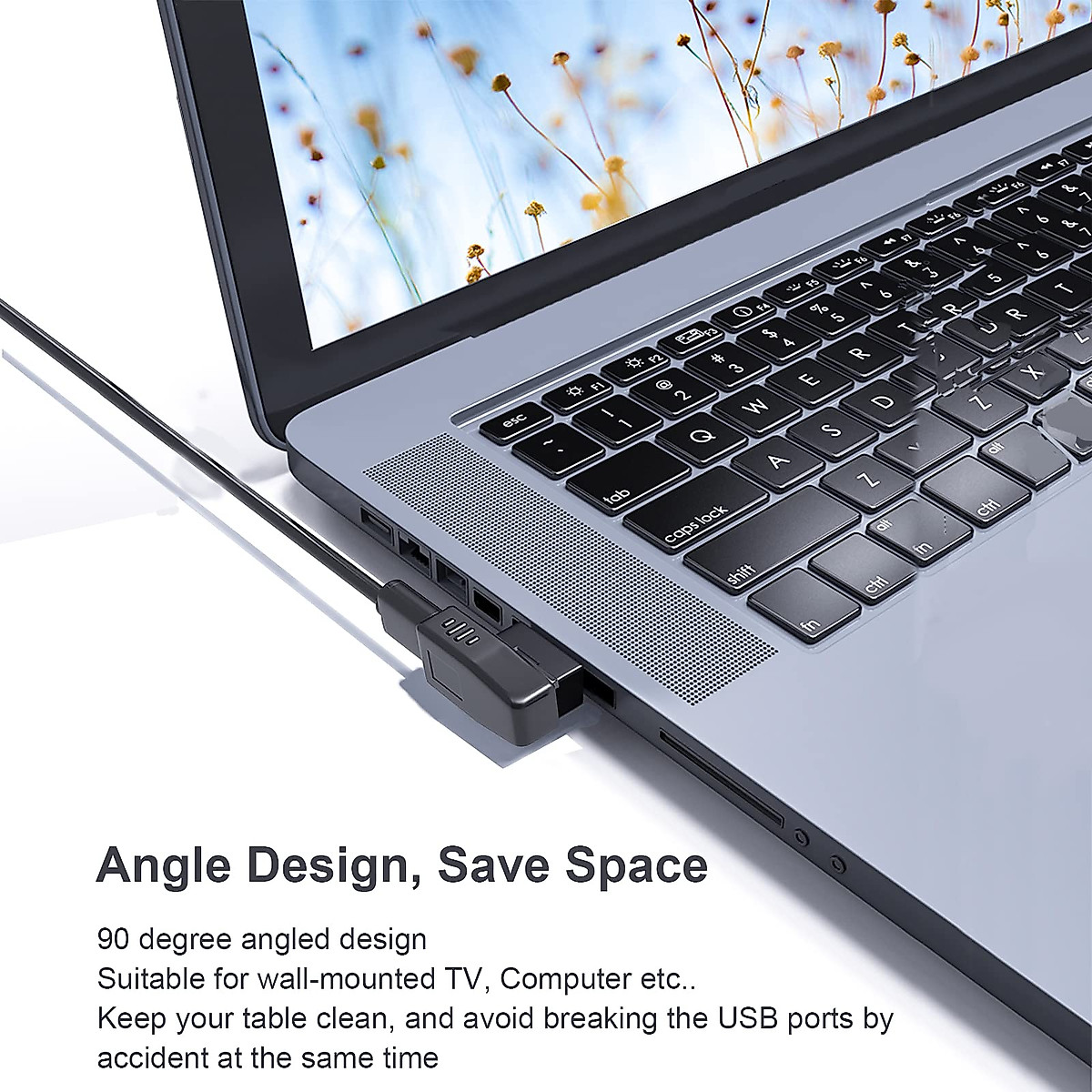 Oxsubor USB 3.0 Adapter 90 Degree Male to Female Coupler Connector Plug Left Right Up Down Angle (USB 3.0 Adapter Right 2PCS)