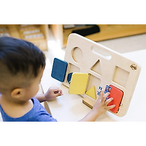 Montessori Busy Board for Toddlers - Shape Sorter - Latch Board - Educational Toy