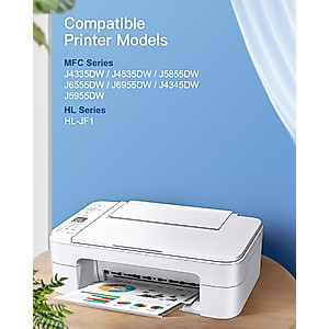 GPC Image LC406XL High Yield Ink Cartridge for Brother Printer for Brother LC406 Ink Cartridges LC406XL LC 406 XL use with Brother MFC-J4535DW MFC-J4335DW MFC-J5855DW MFC-J6555DW Printer (4 Pack)