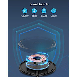 COKOEYE Wireless Charger 1-Pack 10W for iPhone Wireless Charger Pad, Fast Wireless Phone Charger for iPhone 16/16 Plus/16 Pro/16 Pro Max/15 Pro/15/15 Plus/14/13 Series/Samsung S22/AirPods Pro 2