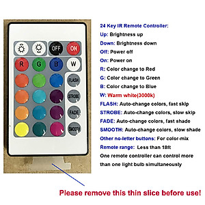 PAR38 LED Light Bulb,30W RGB+Warm White LED Flood Light Indoor/Outdoor,Dimmable Color Changing Spotlight with Remote Control, Waterproof Lawn Lamp for Home Courtyard Christmas Party Decoration