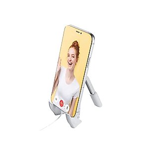 Octoo Litestand Mini, Cell Phone Stand, Phone Dock: Cradle, Holder, Stand for Office Desk - Silver