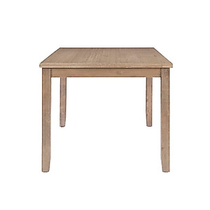 Linon Jordan Wood Dining Table in Washed Gray