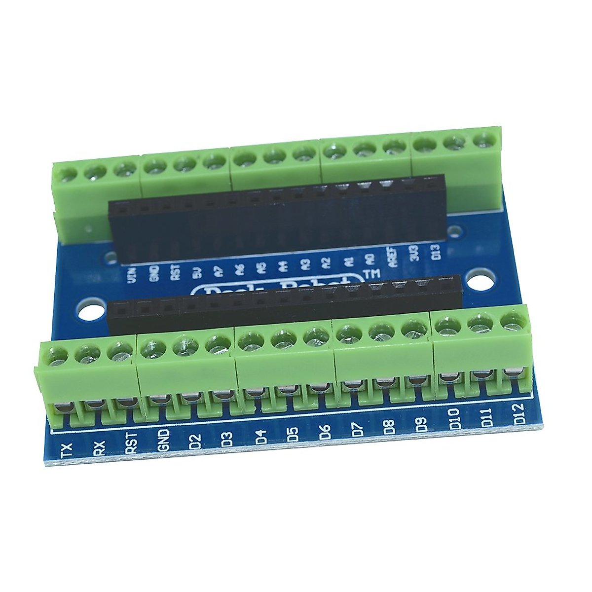 Aideepen 5pcs Nano V3.0 Expansion Board V3.0 Breakout Board Screw Terminal Adapter Shield Nano V3.0 AVR ATMEGA328P-AU Module