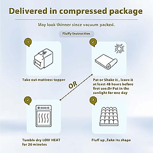 TopTopper Mattress Topper California King, Cooling Mattress Pad Cover for Hot Sleepers, Extra Thick 5D Snow Down Alternative Overfilled Plush Pillow Top with 8-21 Inch Deep Pocket - 72"x84" White