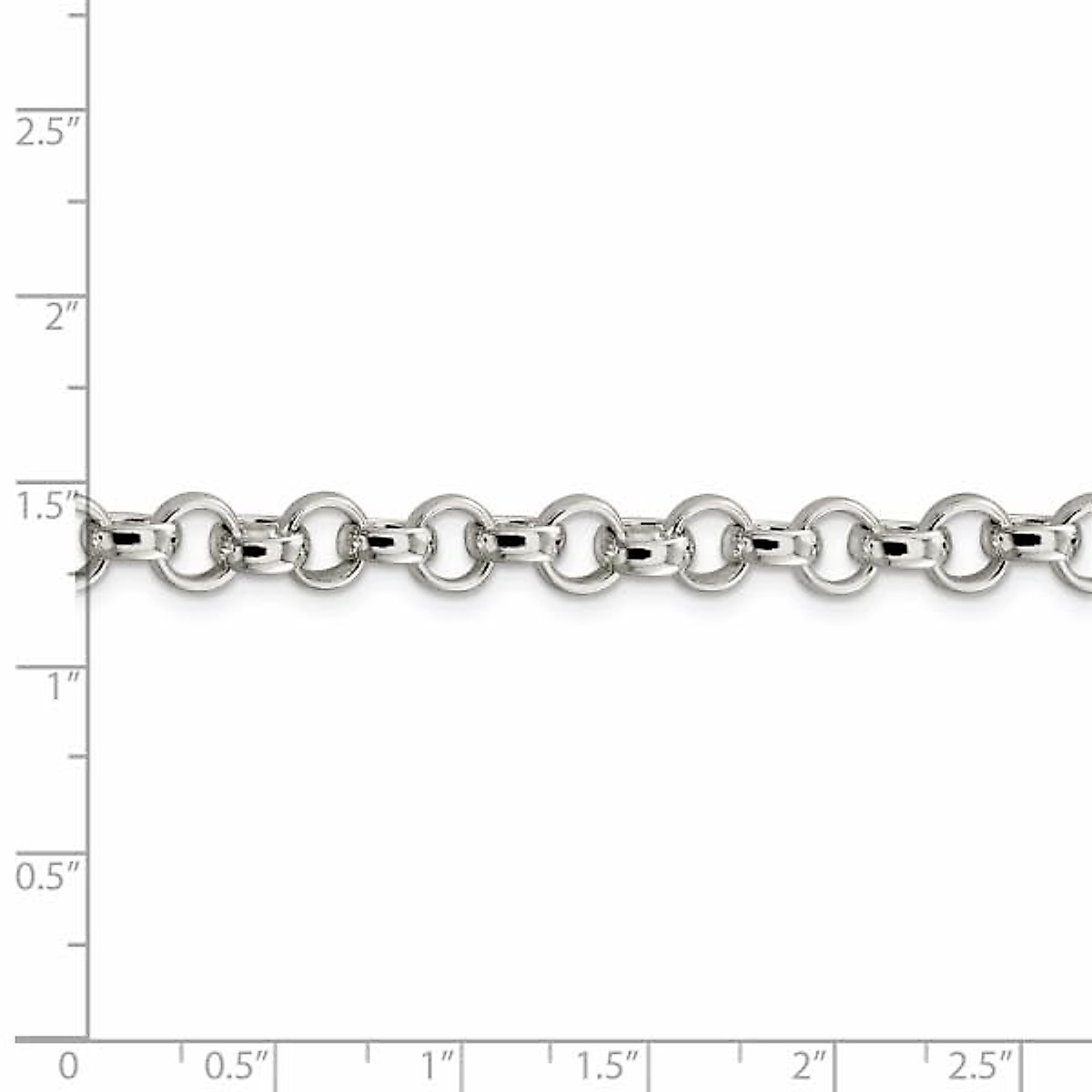 IceCarats 925 Sterling Silver 6.75mm Cable Link Chain Belcher Necklace 18 inch