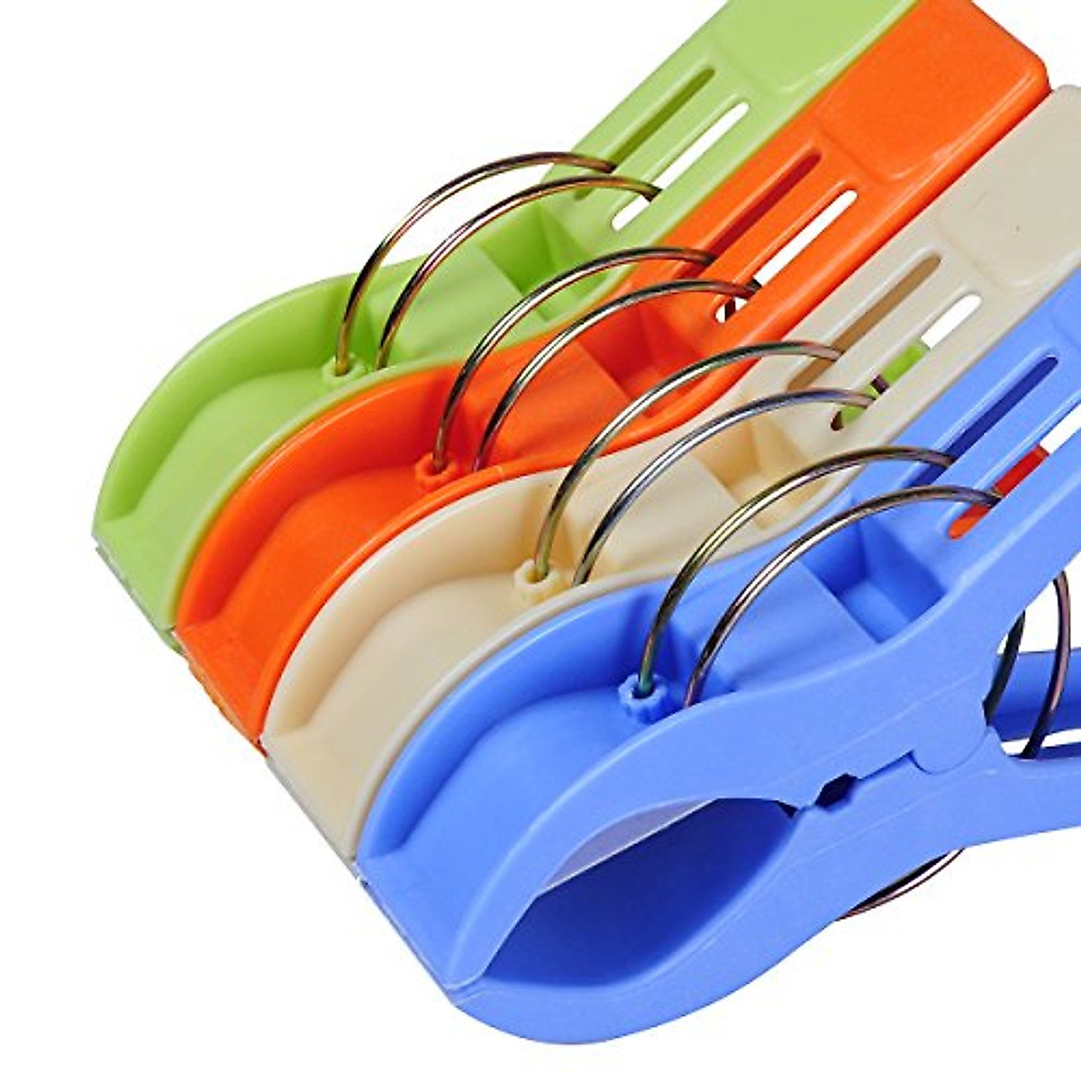 Beach Towel Clips, ECROCY Towel Clips for Chairs on Cruise, 8 Pack Large Clips Clamps,Clothes Pegs,Beach Towel Holder to Keep Your Towel from Blowing Away,Heavy Duty and in Bright Colors