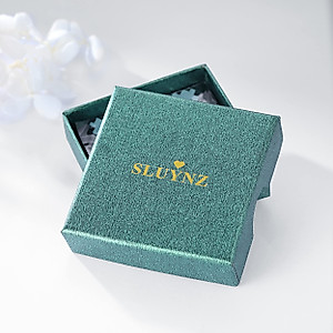 SLUYNZ 925 Sterling Silver Cuff Earrings Chain for Women Crawler Earrings Wrap Climber Earrings Cool Earrings(yellow gold)