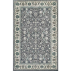 nuLOOM Manor Classic Floral Area Rug, 5' x 8', Grey